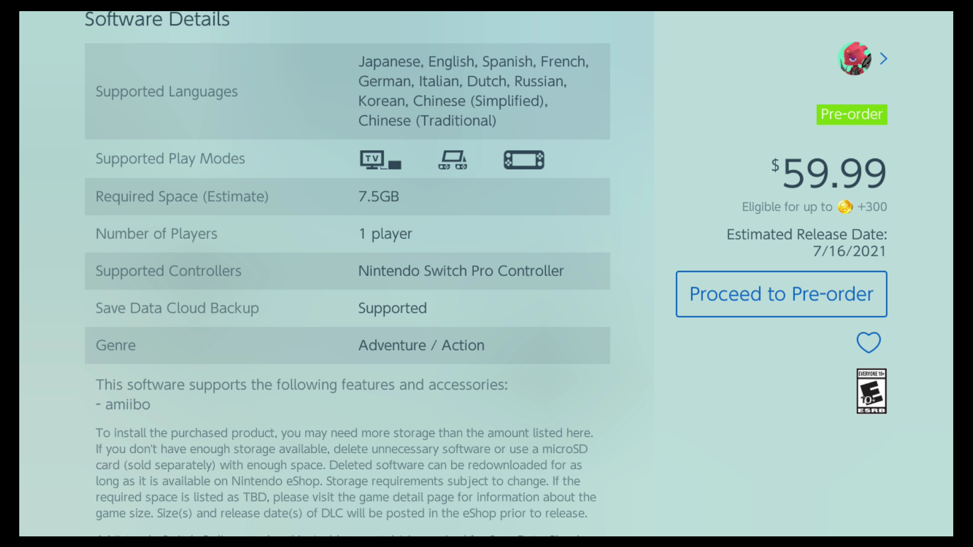 Nintendo eShop listings for The Legend of Zelda: Skyward Sword HD ...
