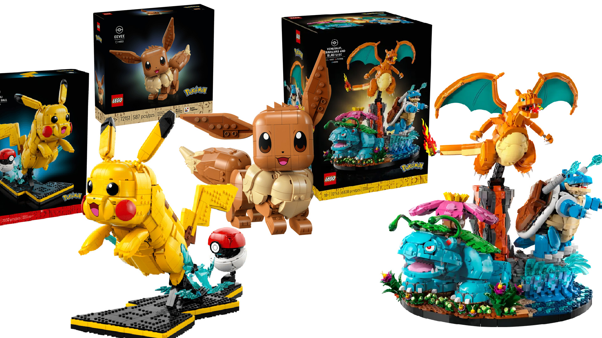 LEGO Pokémon Sets Featuring Pikachu, Eevee, and Kanto Starters coming ...