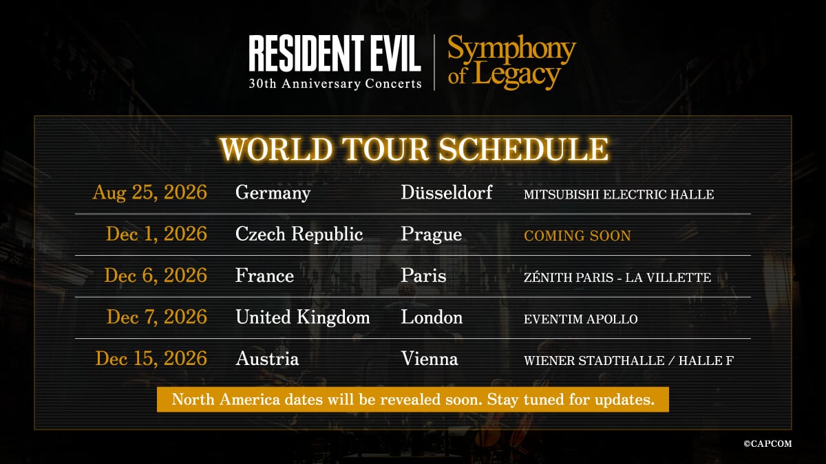 Resident Evil 30th anniversary ‘Symphony of Legacy’ concert tour will ...